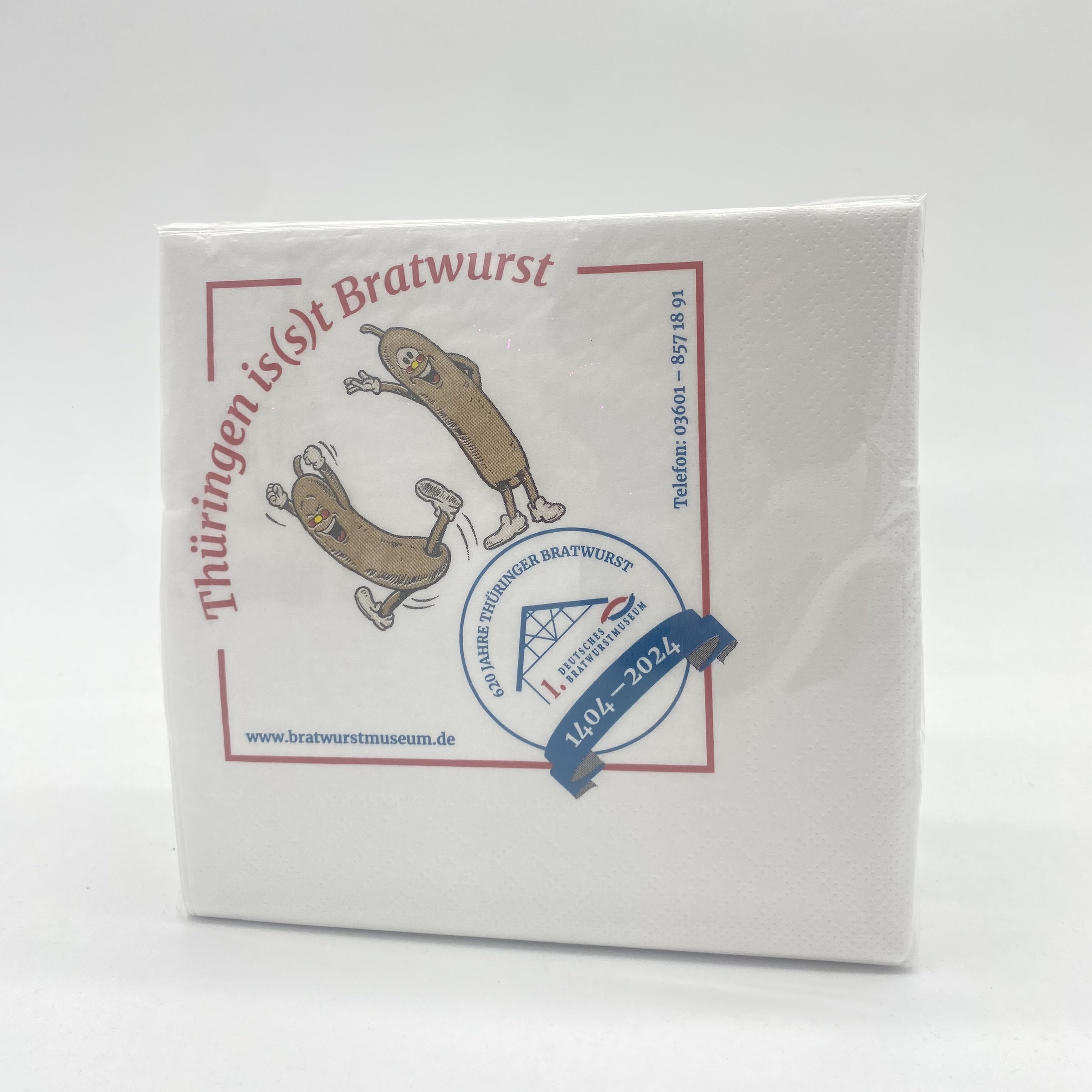 Wurstfan - Bratwurstshop - Servietten "Thüringen is(s)t Bratwurst"
